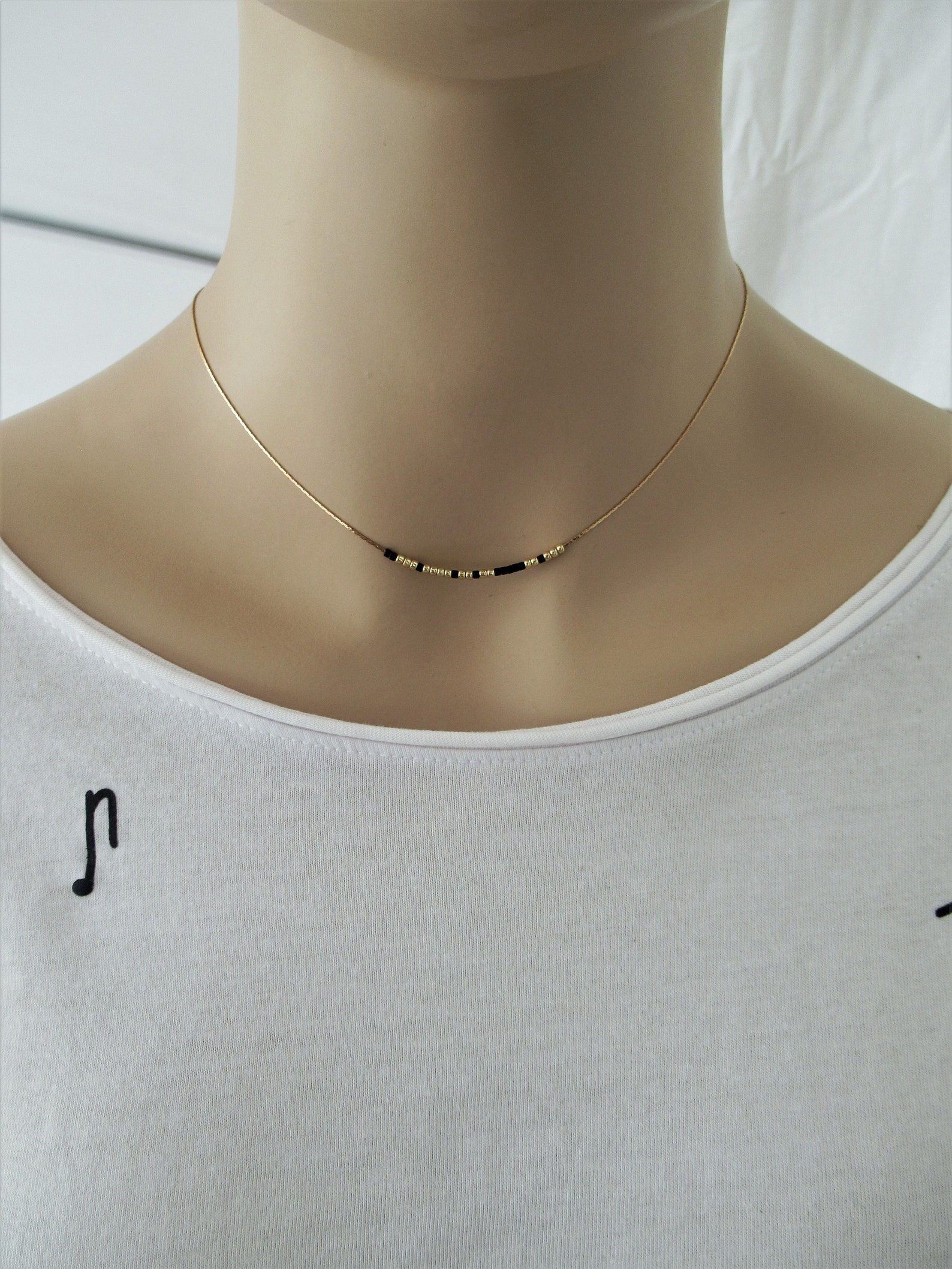 Custom Morse Code Necklace, Secret Message Personalized Jewelry - Etsy