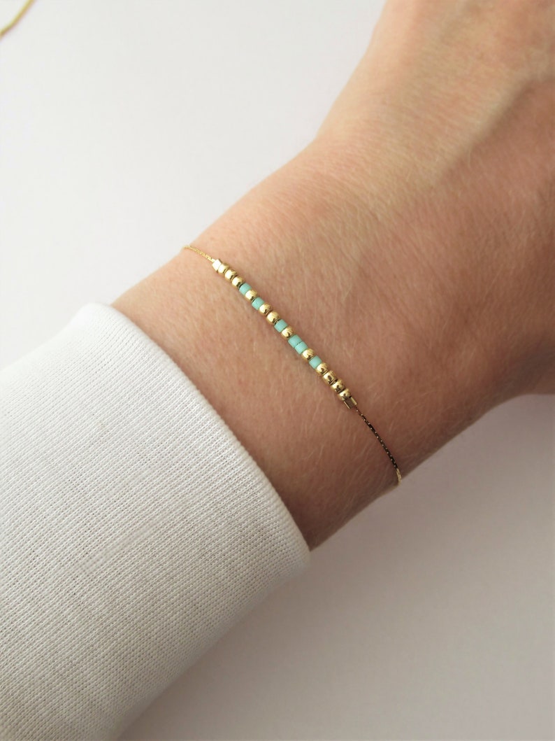 Custom Morse Code Bracelet for Her Minimalist Bracelet for - Etsy