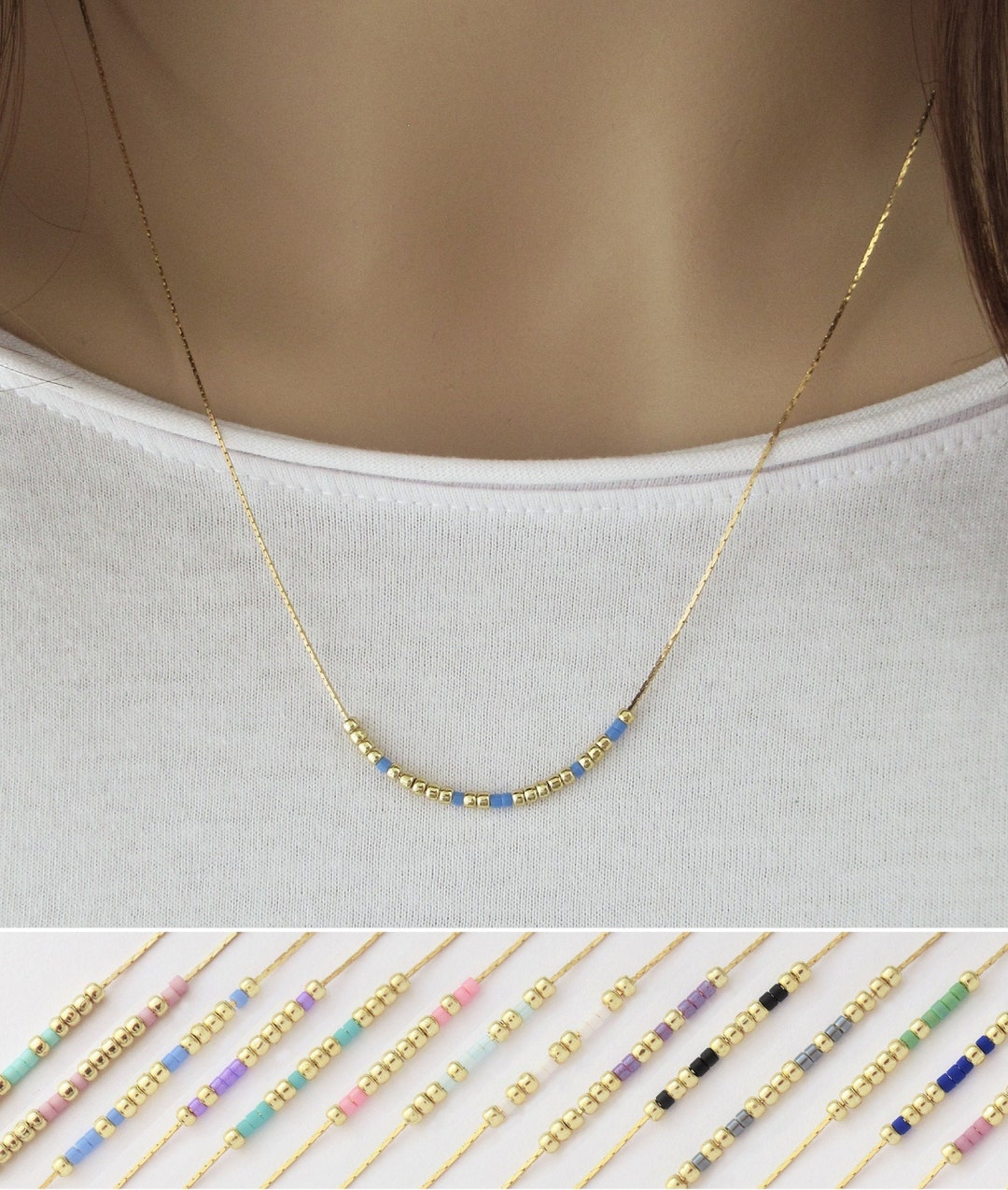 Custom Morse Code Necklace, Secret Message Jewelry, Personalized ...