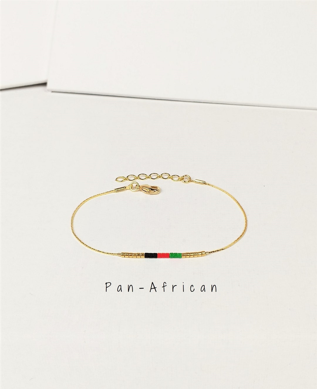 Pan African Bracelet Subtle Pan African Flag Jewelry Gift - Etsy