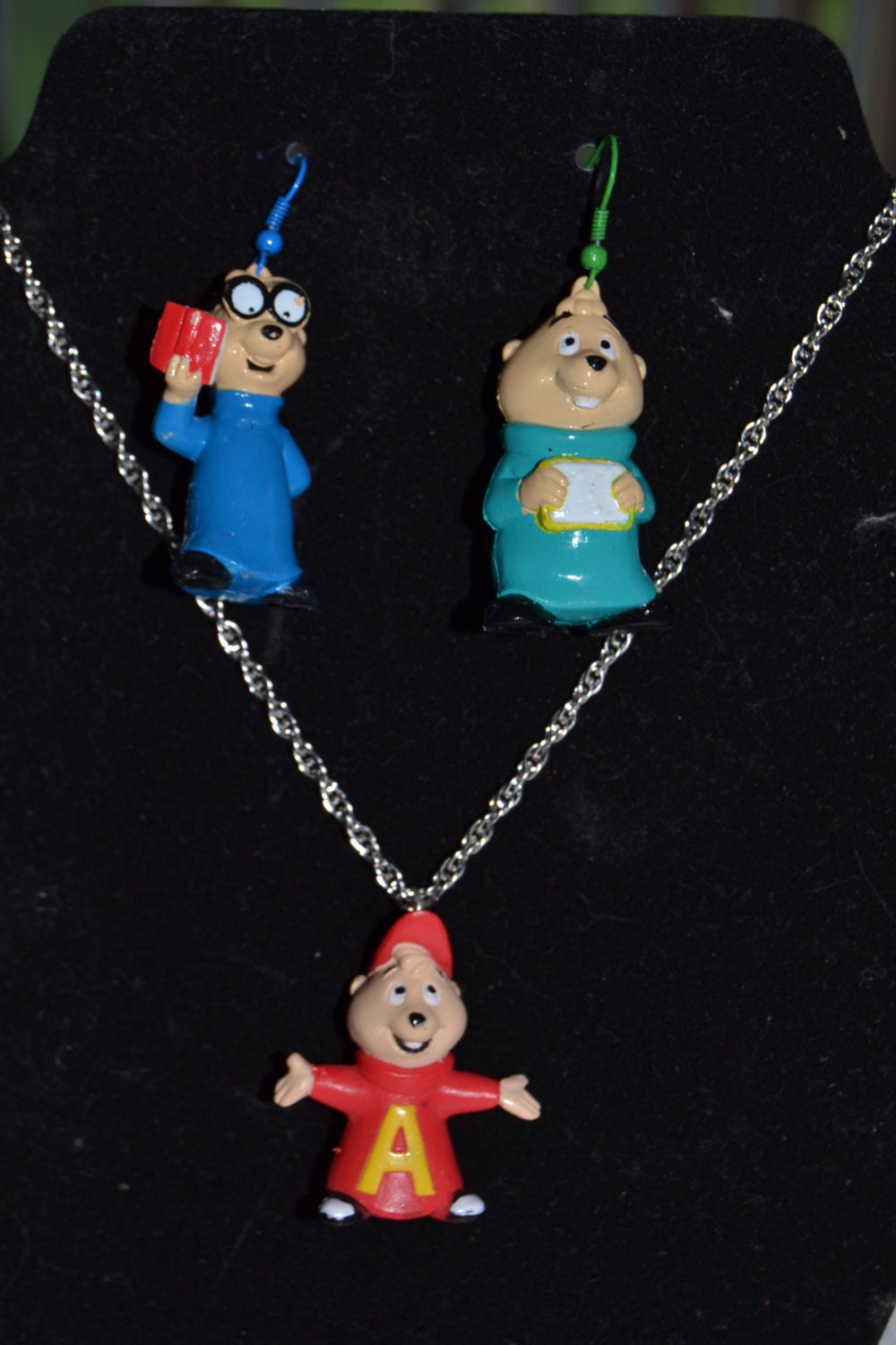 Alvin and the Chipmunks Necklace and Earring Set - Etsy