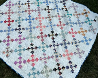 Vintage Nine Patch Quilt - Etsy