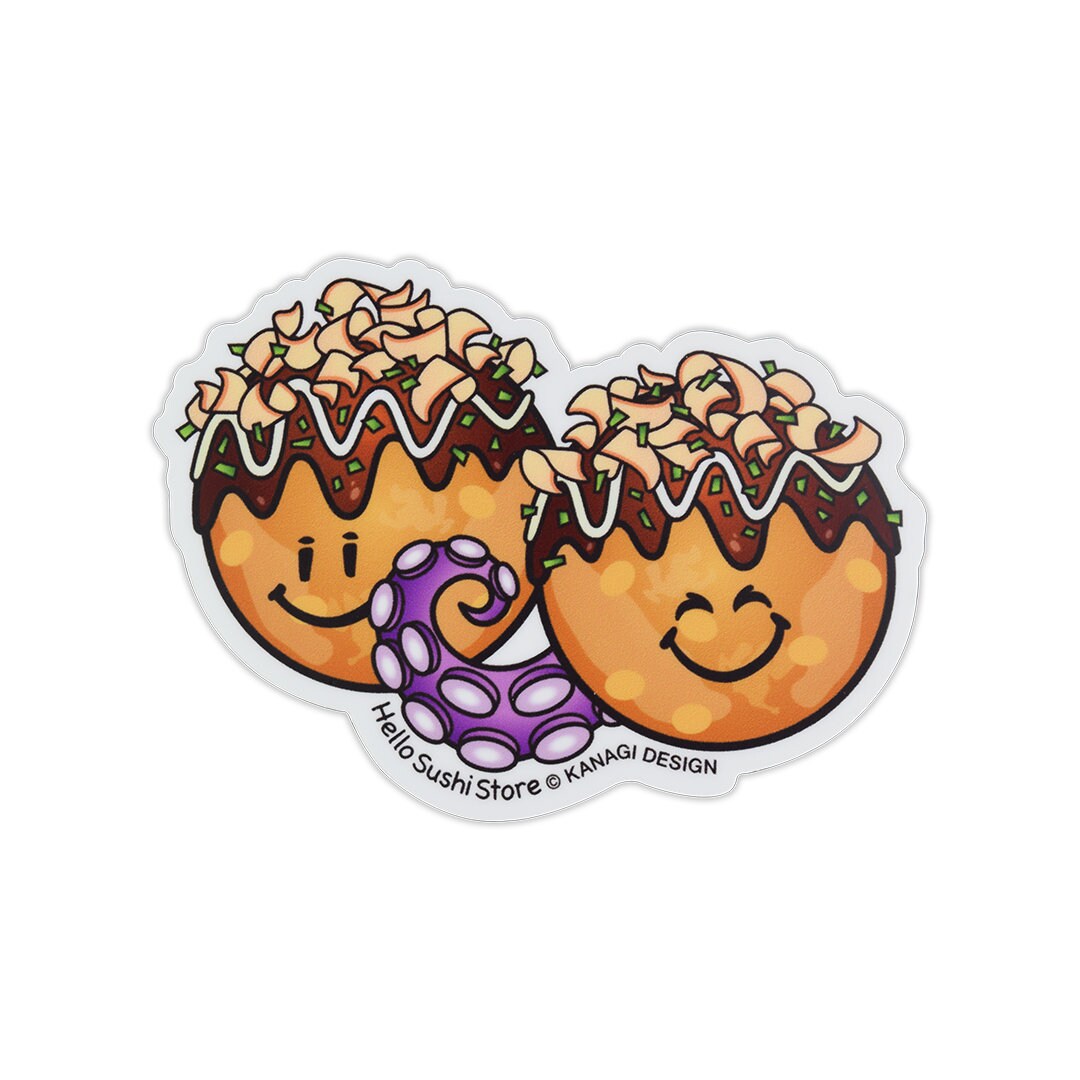 Takoyaki Sticker Japanese Food Sticker, Octopus Balls - Etsy