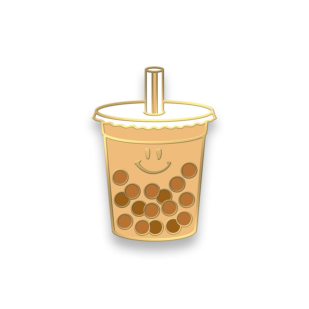 Boba Pin, Milk Tea, Bubble Tea Pin, Boba Lover, Foodie Pin, Taiwanese ...