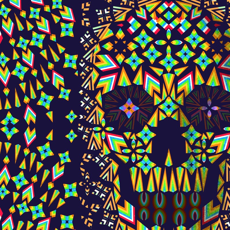 Geometric Skull Wallpaper Home Decor Skull Art Print | Etsy