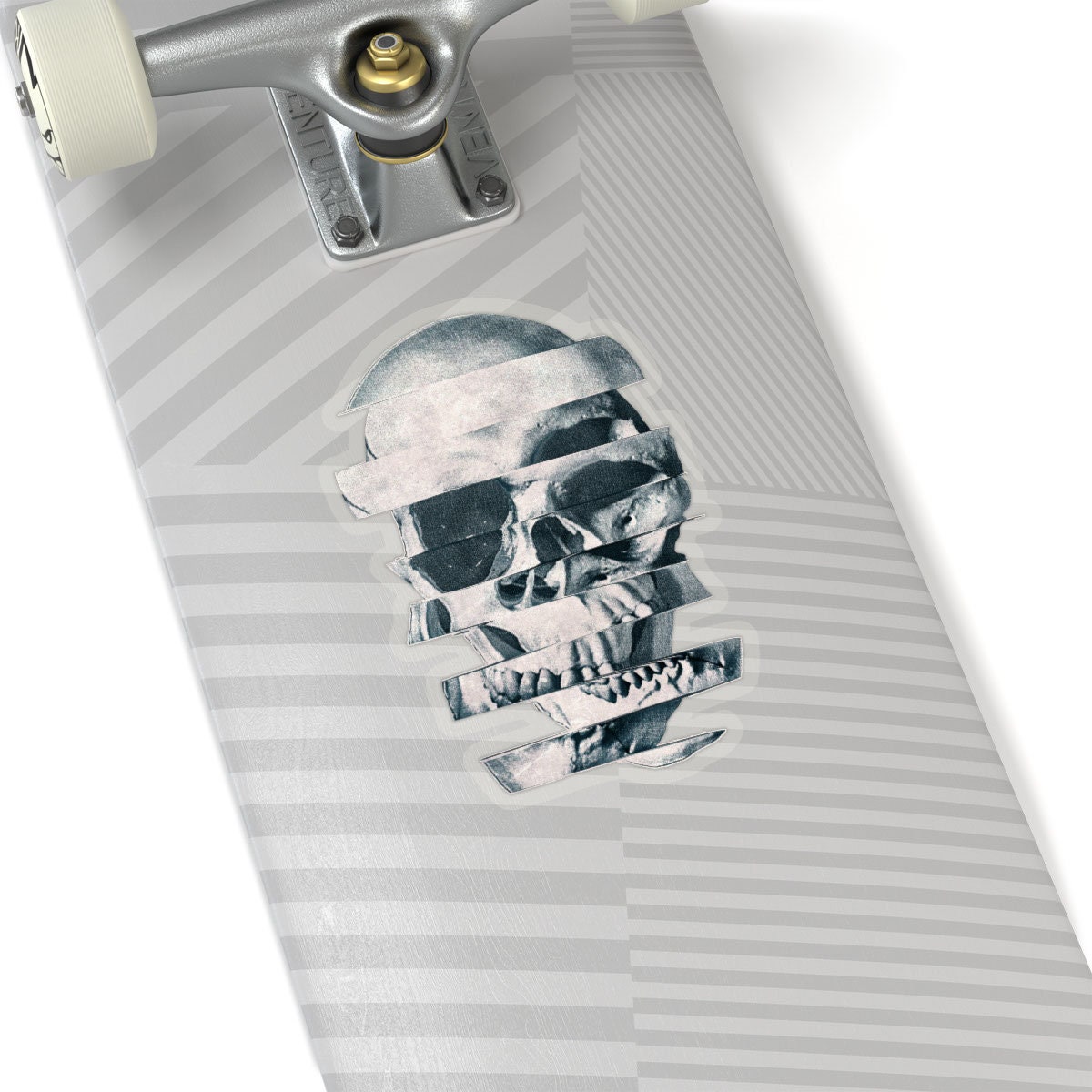 Glitch Skull Sticker Sugar Skull Art Sticker Premium Gothic - Etsy