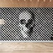 Wicker Skull Wallpaper Home Decor, 3D Effect Black and White Skull Art ...
