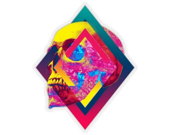 Skull Sticker Set of Five Skull Art Sticker Set Gothic Skull - Etsy