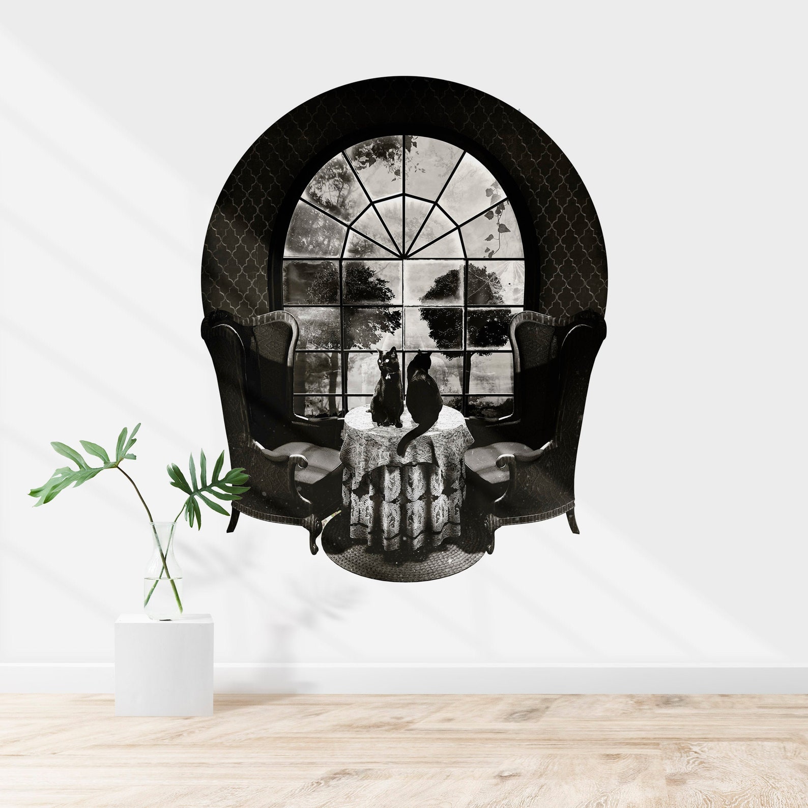 Room Skull Wall Decal Skull Art Wall Sticker Vinyl Wall | Etsy