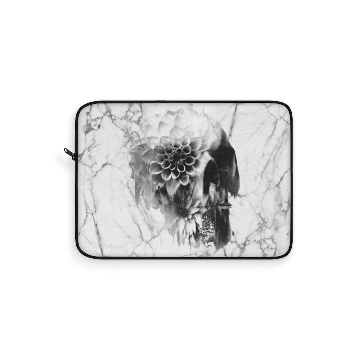 Marble Skull Laptop Sleeve Gothic Floral Skull Laptop Case - Etsy