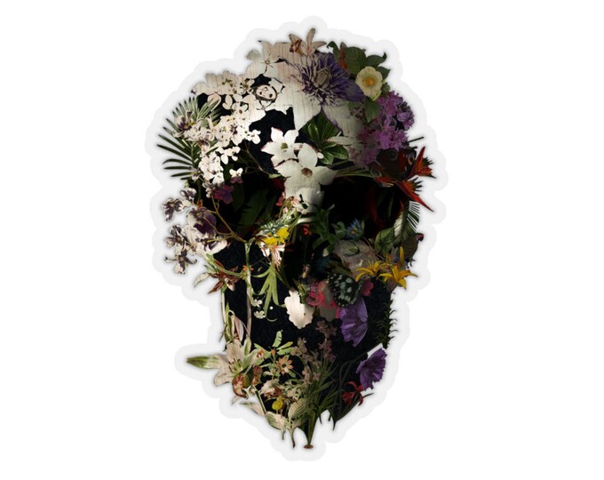 Skull Sticker Set of Five Skull Art Sticker Set Gothic Skull - Etsy