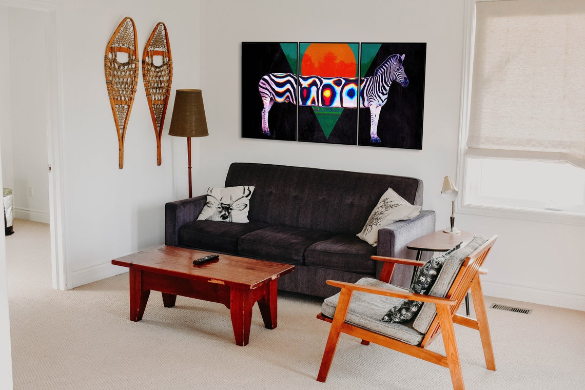 Set of 3 Zebra Art Print Zebra Poster Set Home Decor Nature - Etsy