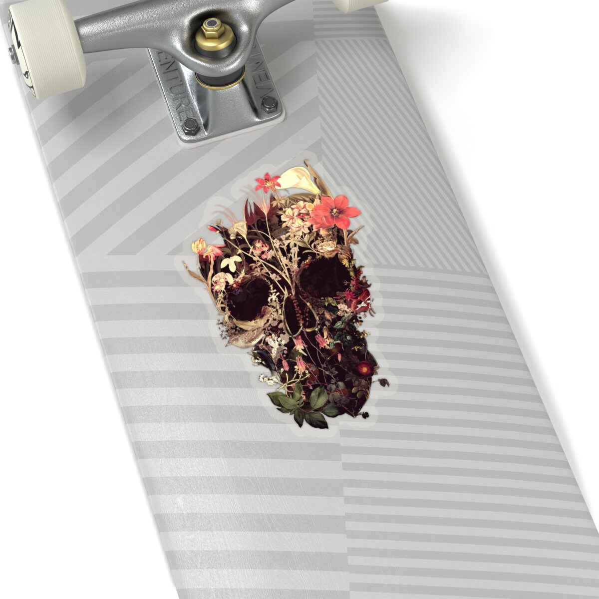 Skull Sticker Set Of Five Skull Art Sticker Set Gothic Skull | Etsy