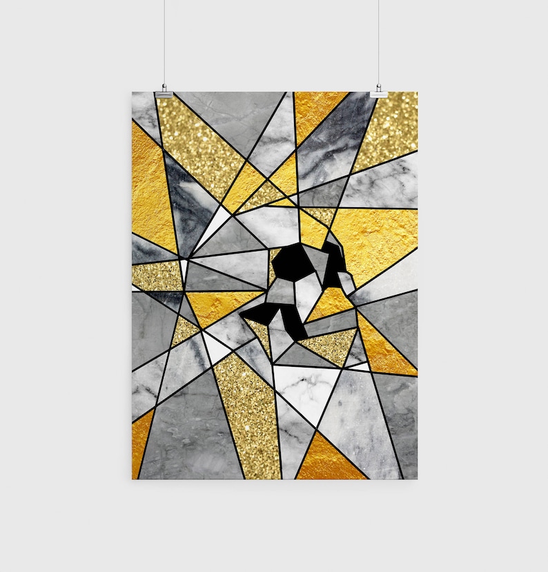 Geometric Skull Art Print Modern Sugar Skull Poster Abstract - Etsy