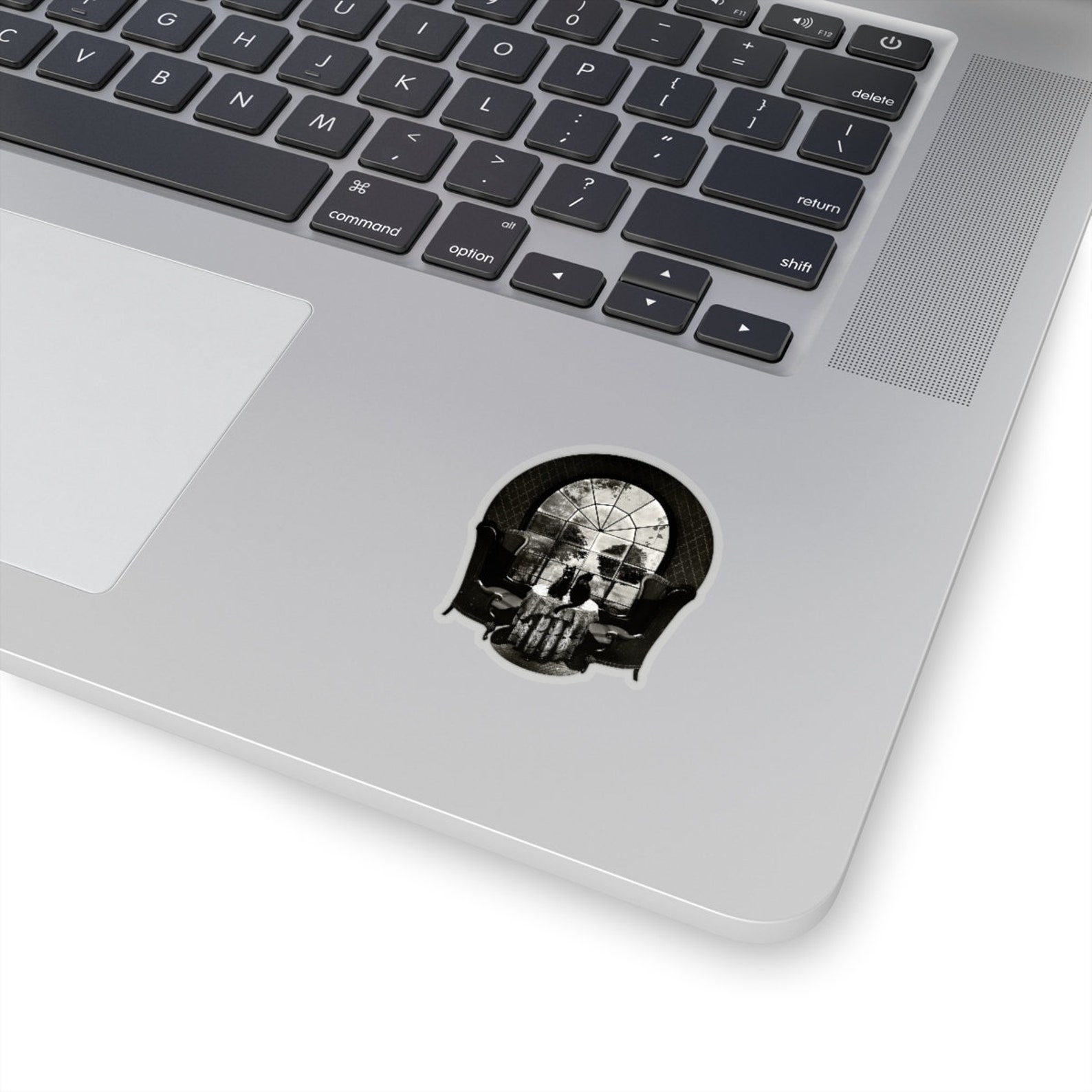 Skull Sticker Set Of Five Skull Art Sticker Set Gothic Skull | Etsy