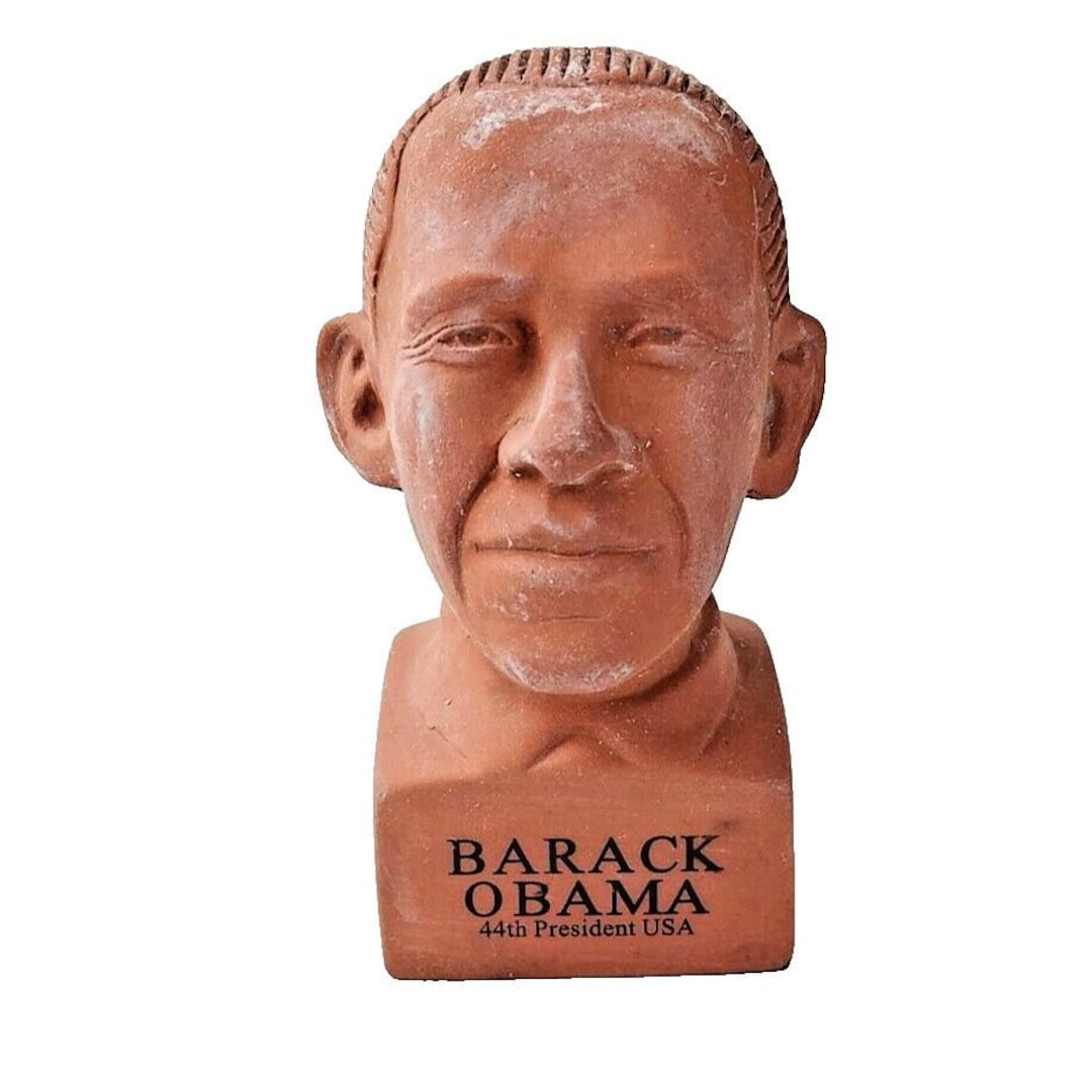 Barack Obama 44th President USA Chia Pet Planter 7” Bust Ready to Plant ...