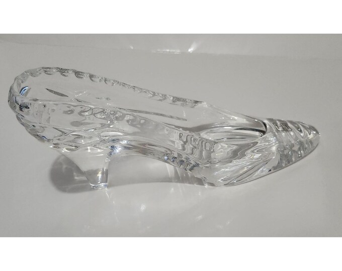 Slovakia Crystal Glass Slipper Shoe Figurine - Etsy