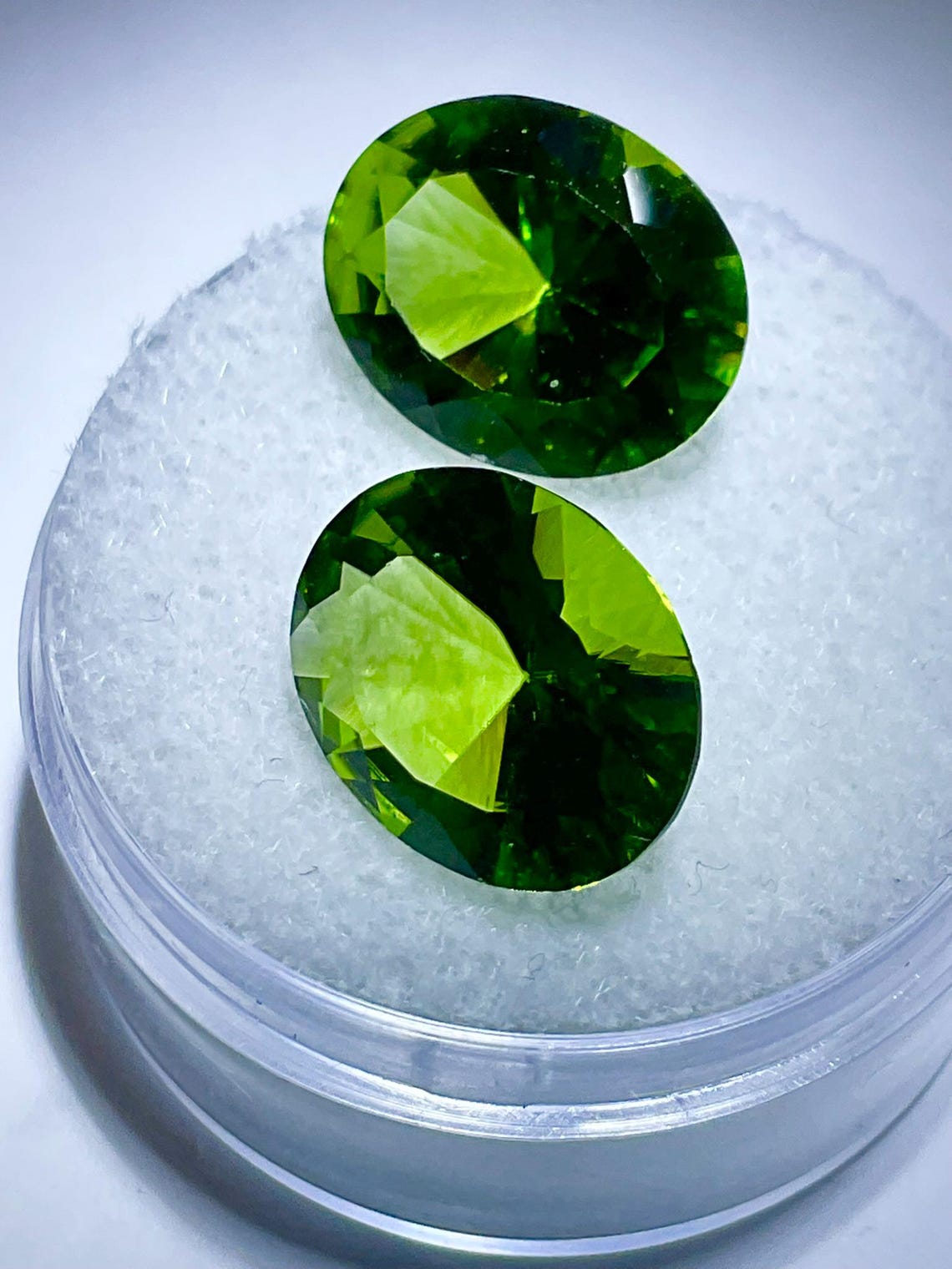 Peridot Gems From China, Matching Set of Stones. 12mm. X 10mm. - Etsy