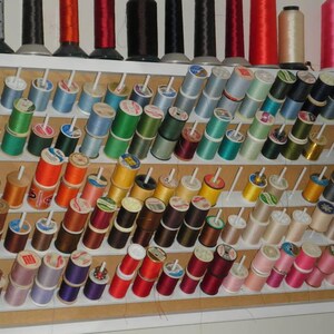 50in. Wide X 19in. Tall Thread Spool Rack - Etsy