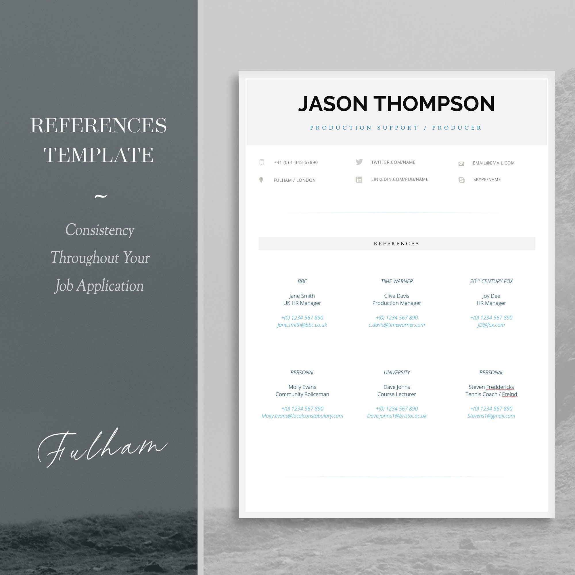 Grey Resume Template for Professionals | Modern CV Design | Free Cover ...