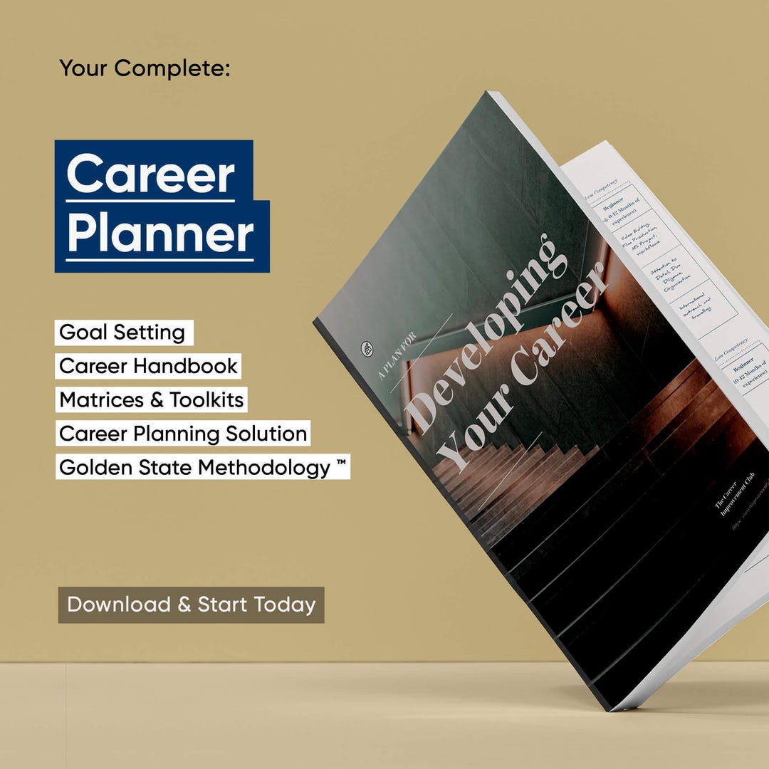 Career Planner | Career Guide | Career Development Workbook | Career ...