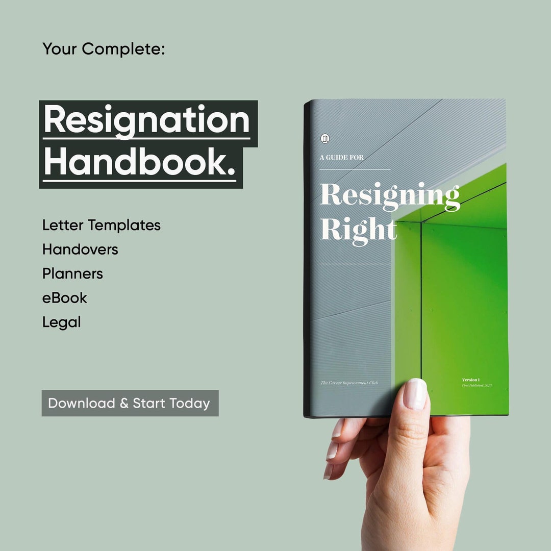 Resignation Planner | Resignation Letters | How to Resign | Resignation ...