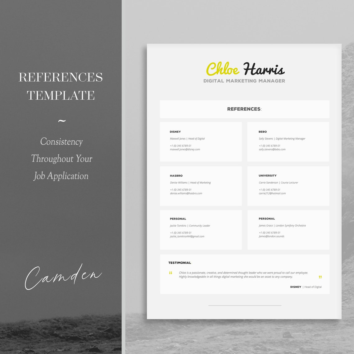 Bold CV Template Fun CV Design Resume for Creative / Marketing ...