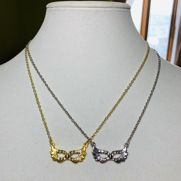 Masquerade Mask Necklace - Etsy