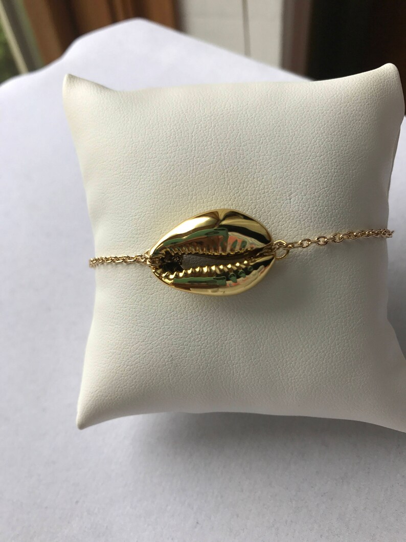 Cowrie Shell Bracelet in Natural Gold and Silver African | Etsy