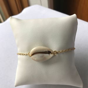 Cowrie Shell Bracelet in Natural, Gold, and Silver, African Inspired ...