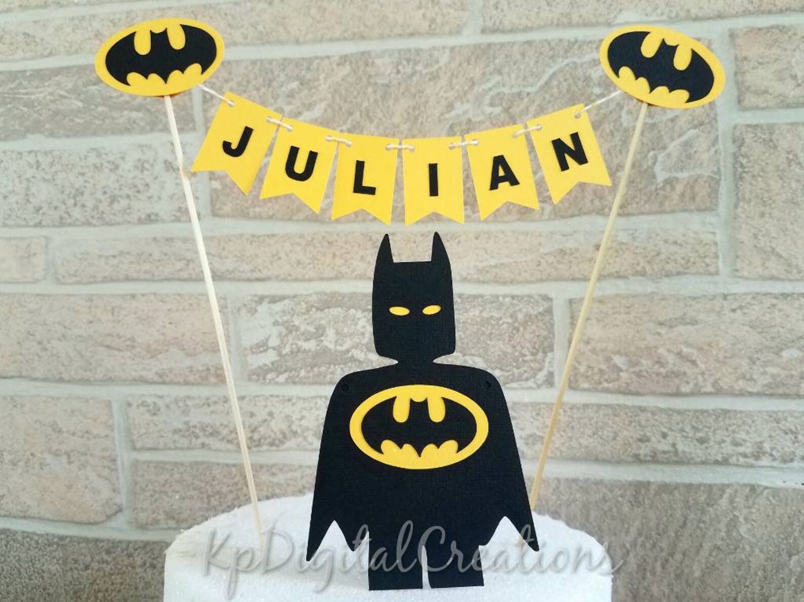 Batman cake topper Superhero birthday Superhero cake topper | Etsy