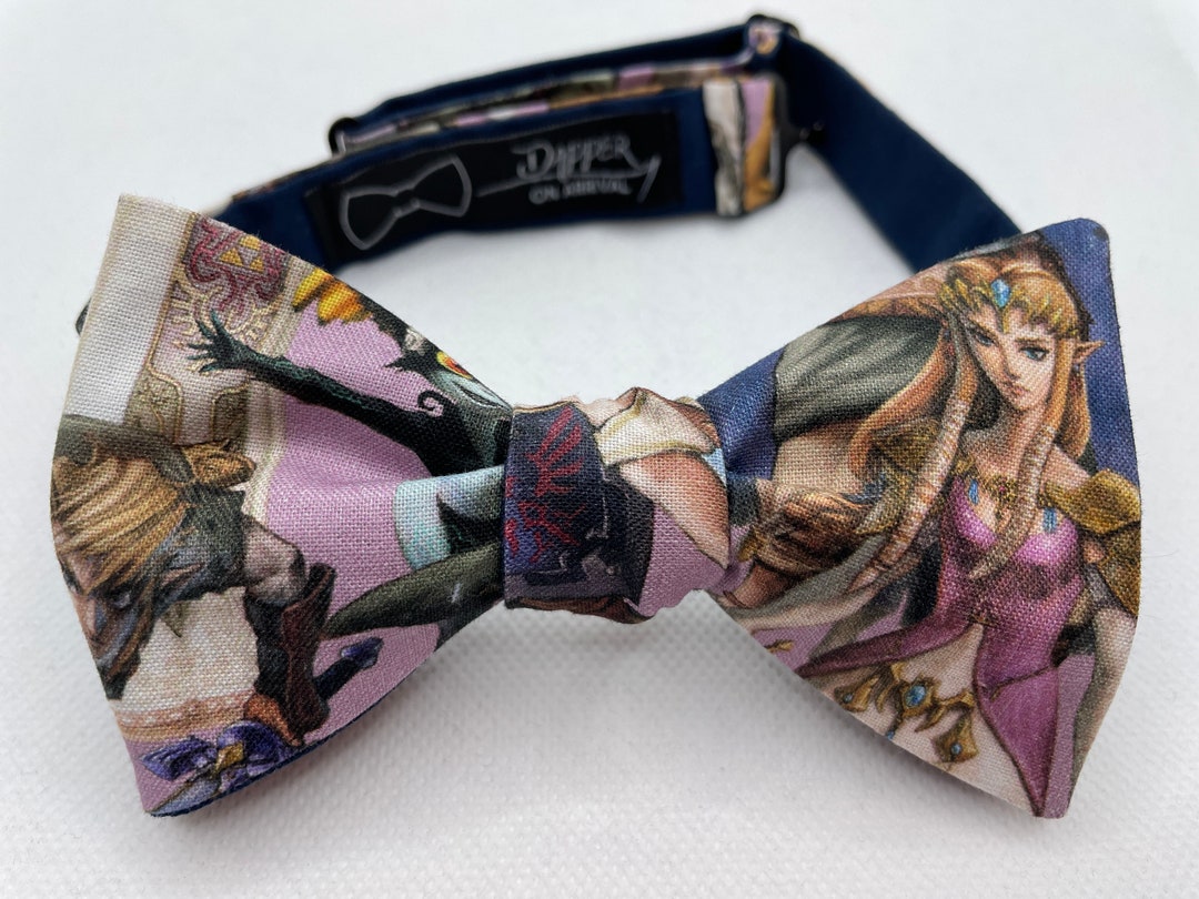 Bow Tie Made From Video Game Fabric, Self Tie, Pre Tied, Bowtie, Link ...