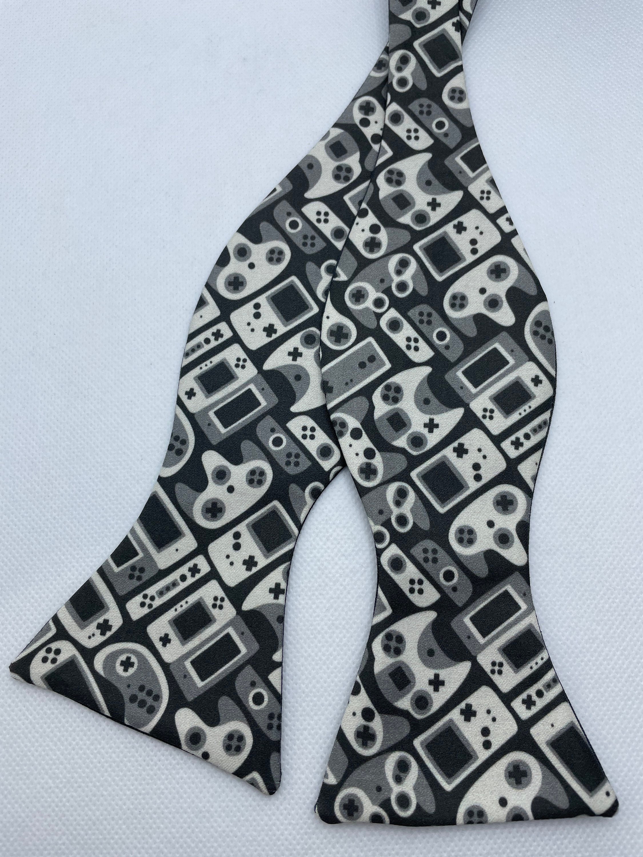 Video Game Bow Tie Geek Bowtie Self Tie Pre Tied Gamer | Etsy