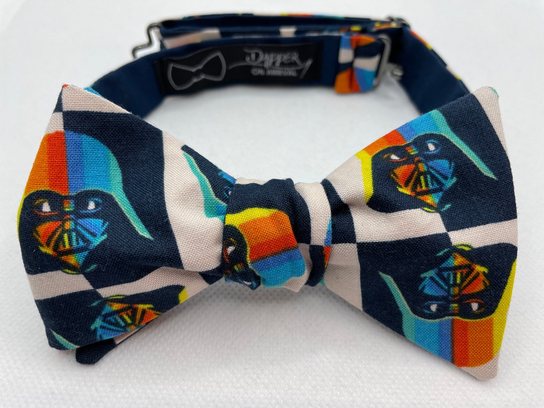 Bow Tie Made From Sci Fi Fabric, Star, Self Tie, Pre Tied, Retro ...