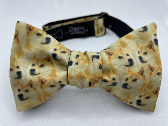Doge Inspired Bow Tie Internet Meme Such Wow Much Coin - Etsy