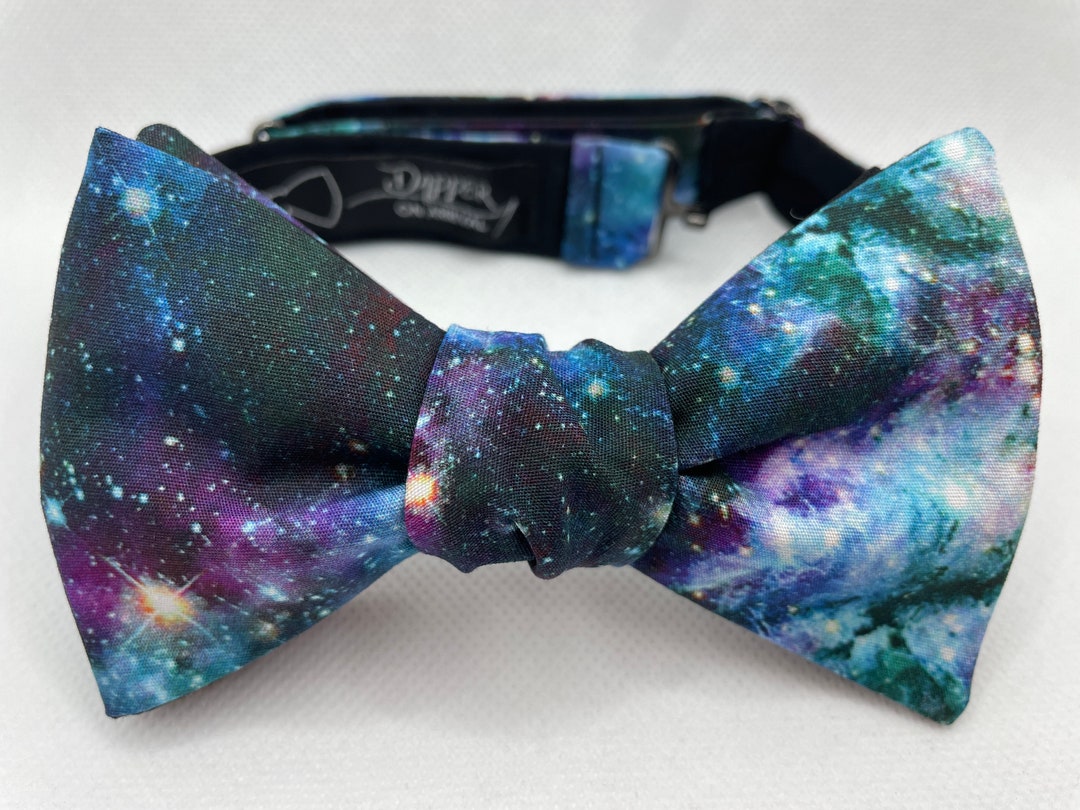 Dark Nebula Bow Tie, Galaxy, Self Tie, Pre Tied, Bowtie, Space, Star ...