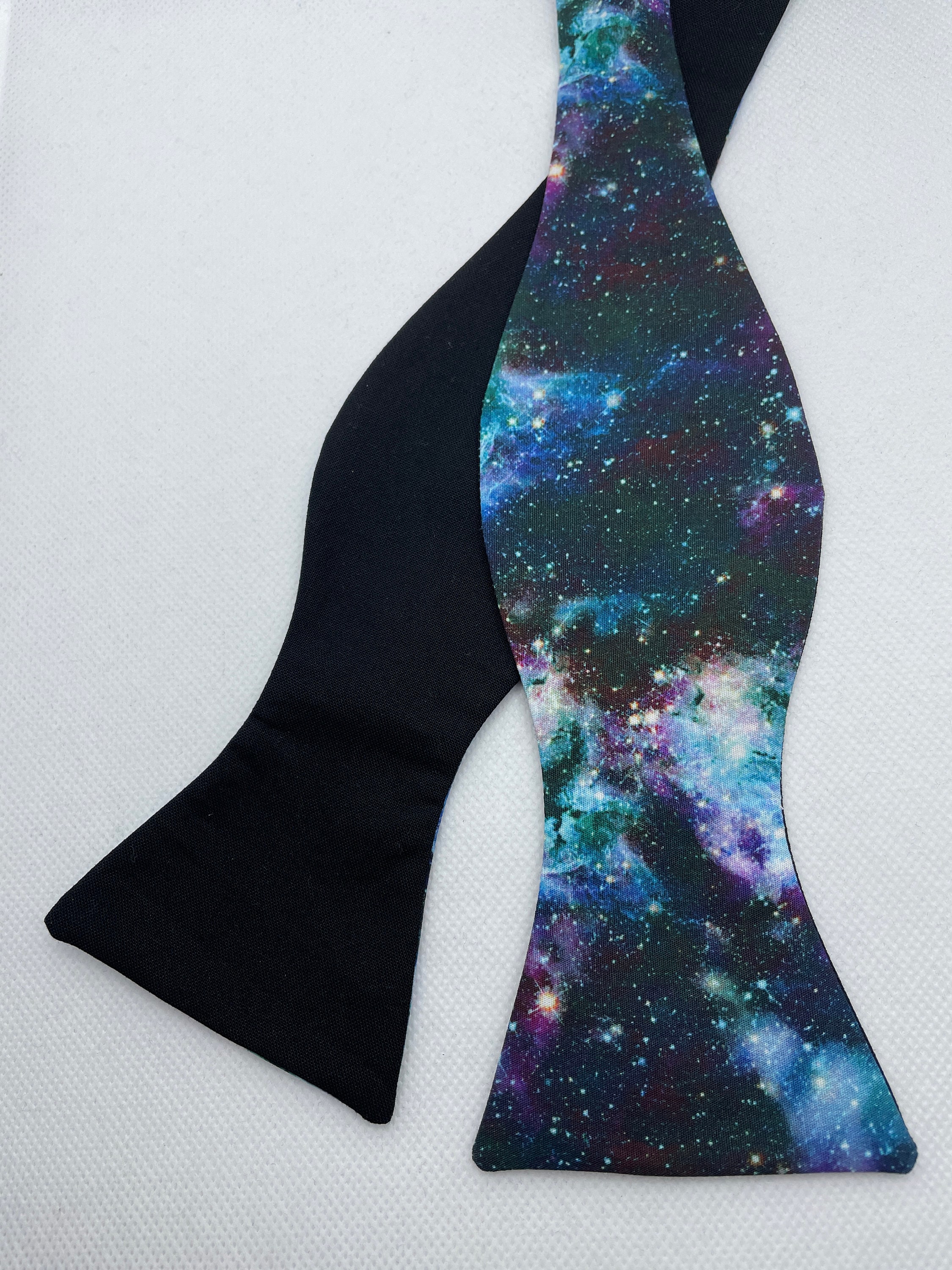 Dark Nebula Bow Tie Galaxy Self Tie Pre Tied Bowtie | Etsy