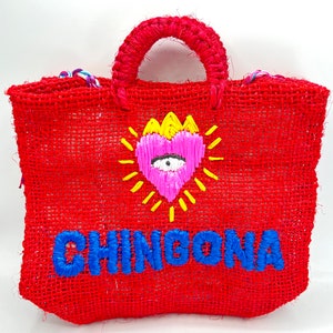 Chingona Henequen Embroidered Bag - Etsy