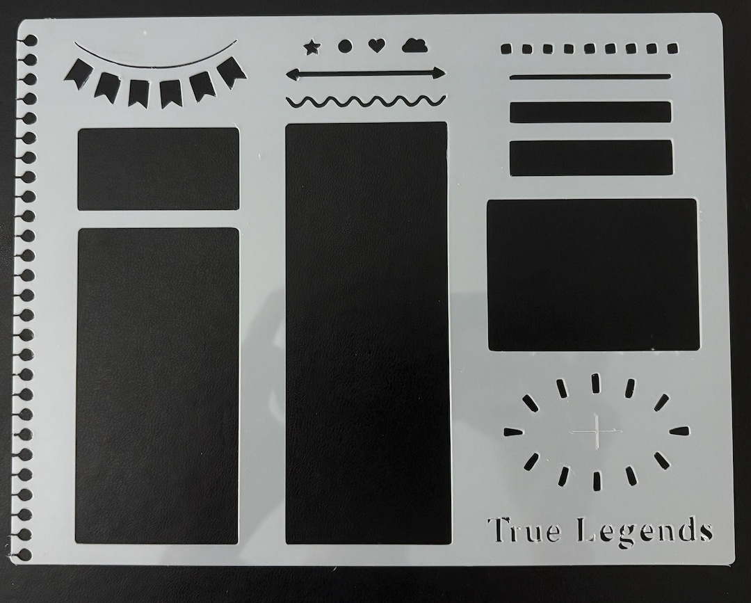 True Legends LD Scout Portrait Stencil Flexible Planner Insert - Etsy ...