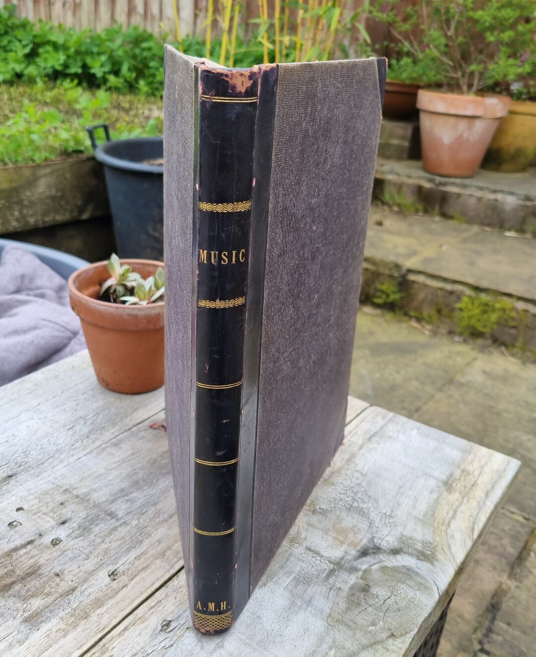 1860s Antique Illustrated Sheet Music. Half Bound in Leather. 24 Songs ...