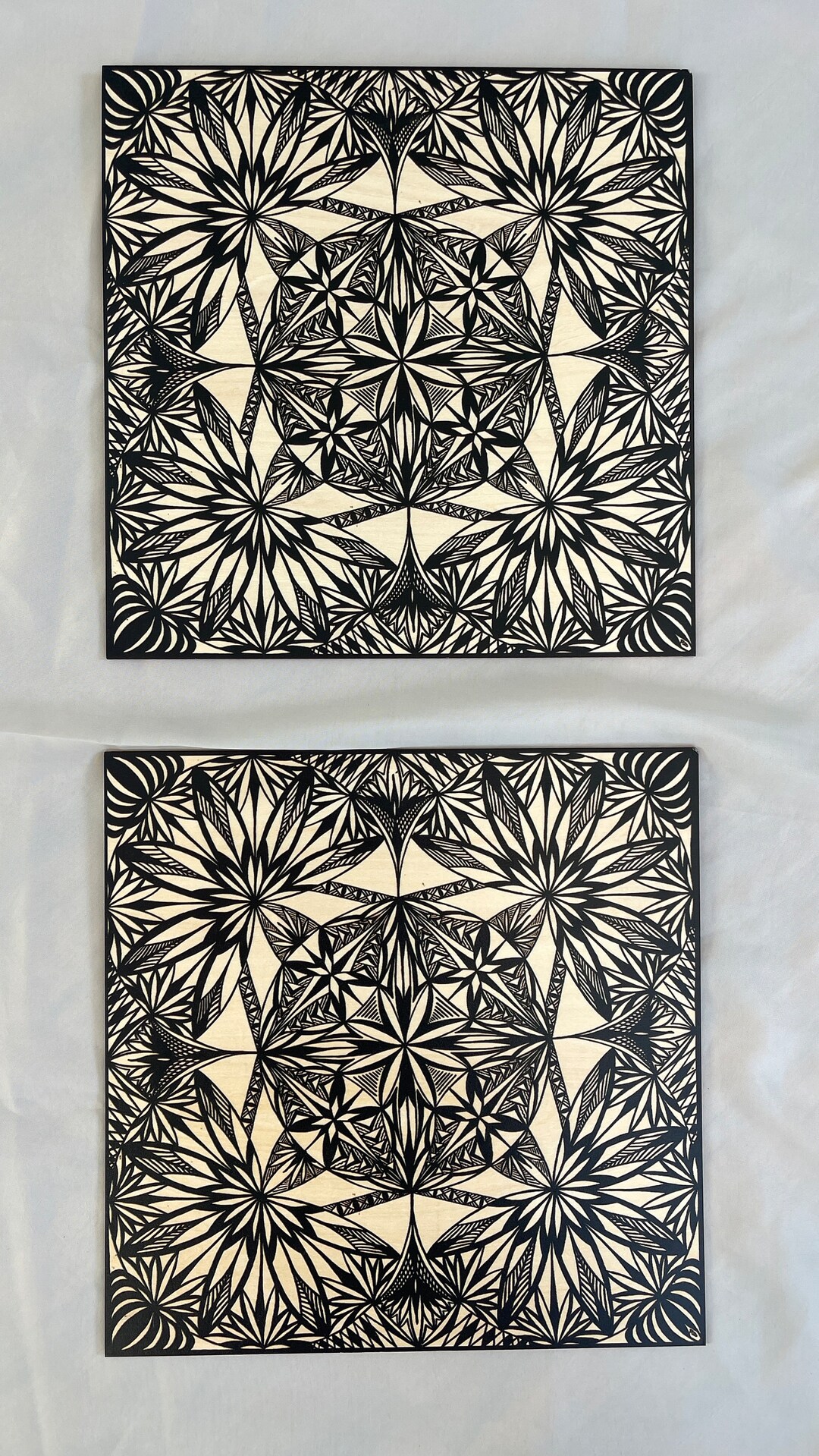 Samoan Siapo Prints on Wood Set of Two - Polynesian Tapa - Etsy