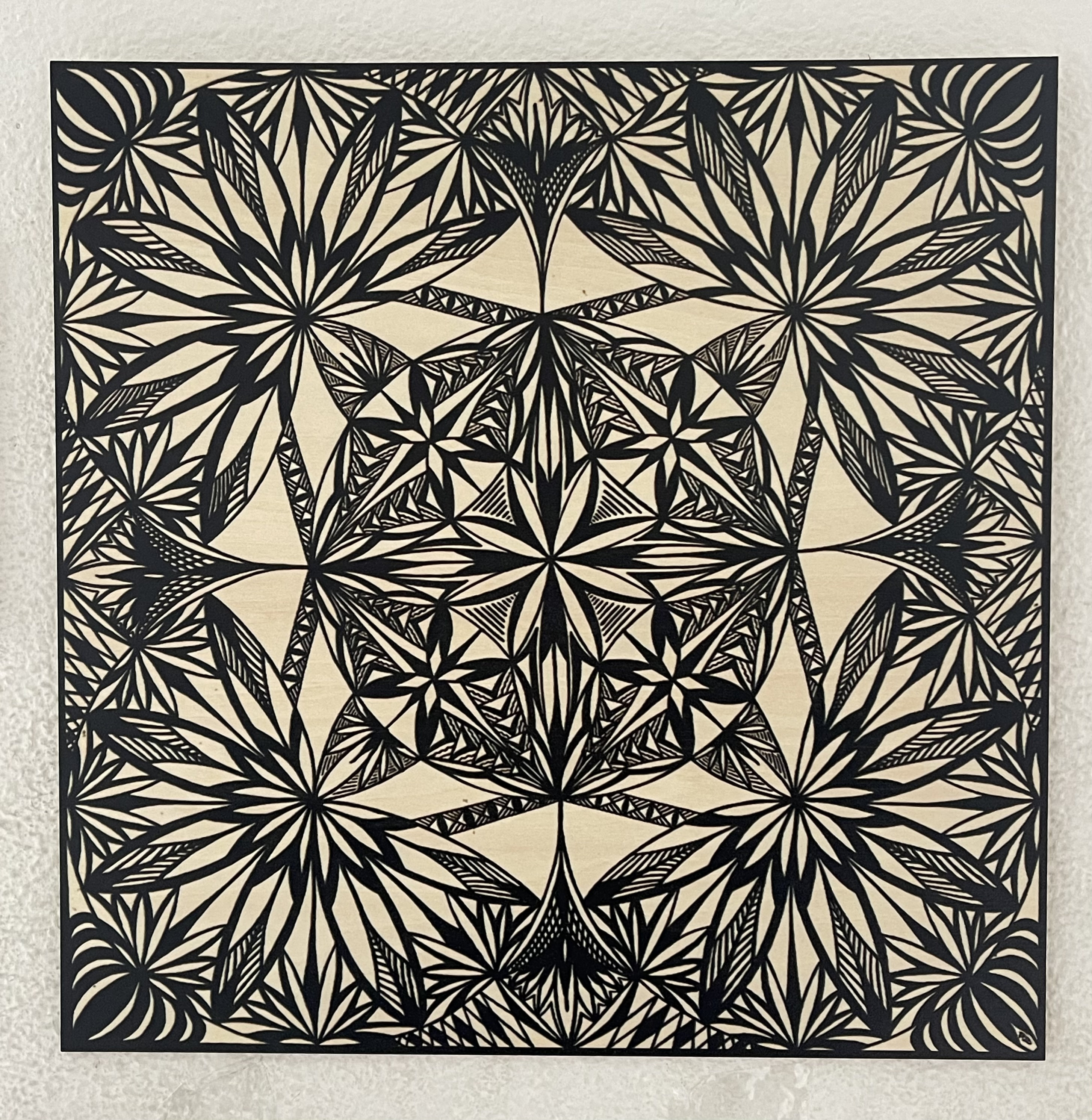 Samoan Siapo Tapa Print on Wood - Polynesian Tapa - Etsy