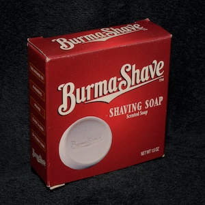 Vintage Burma Shave Shaving Soap - Etsy