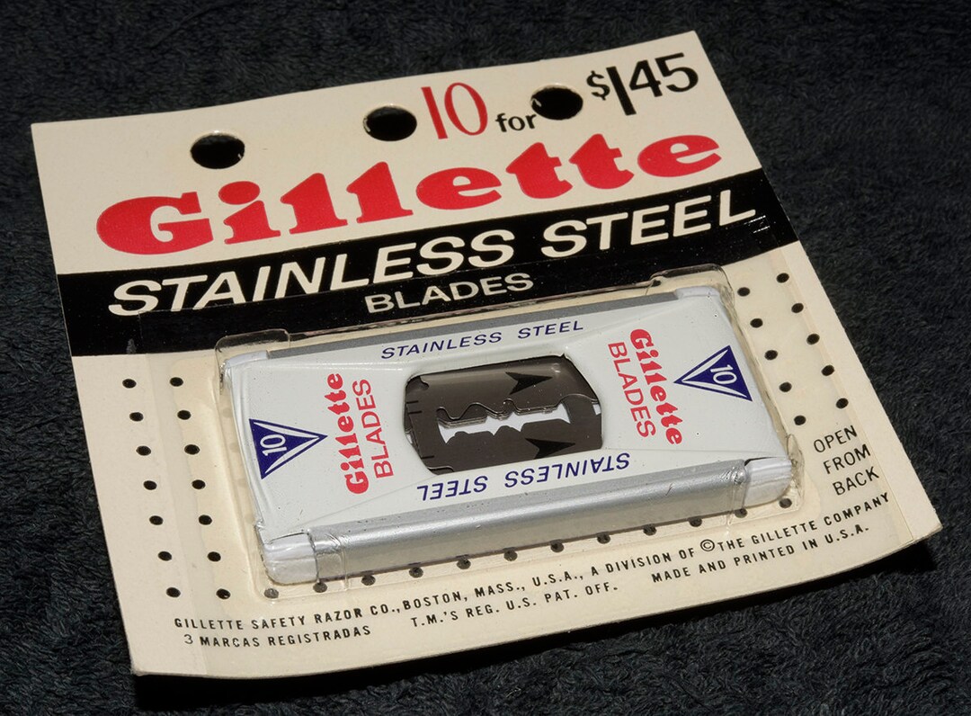 Gillette Stainless Steel Blades - NOS, 1963 - Etsy