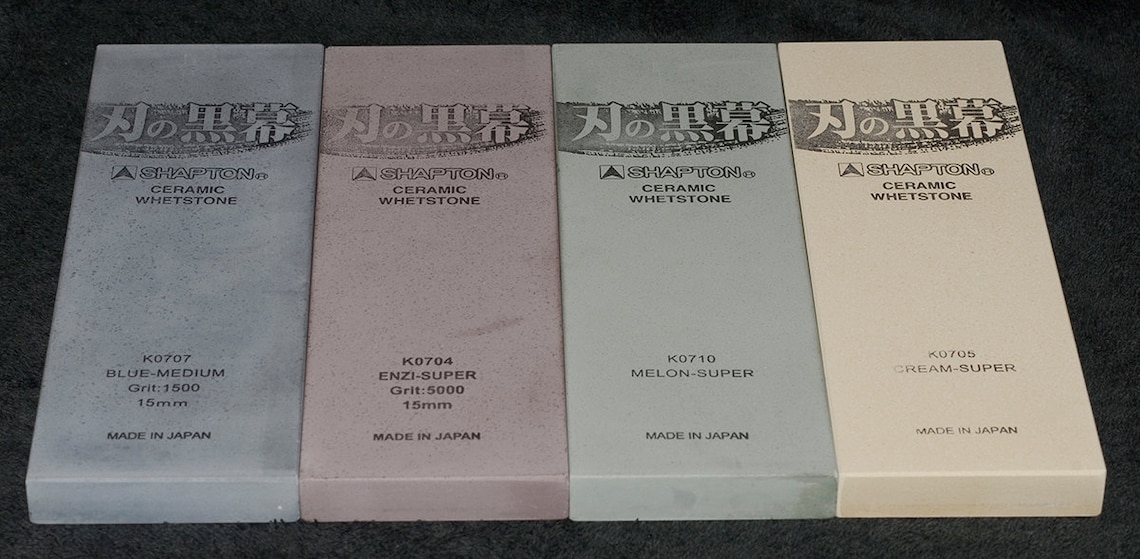 1.5k, 5k, 8k, 12k Shapton Pro Waterstone Set - Etsy