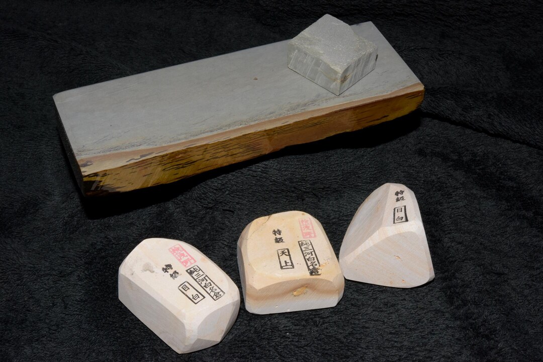 Jnat Straight Razor Hone Kit #2 - Shobudani Awasedo, Tomo, 3 Piece ...