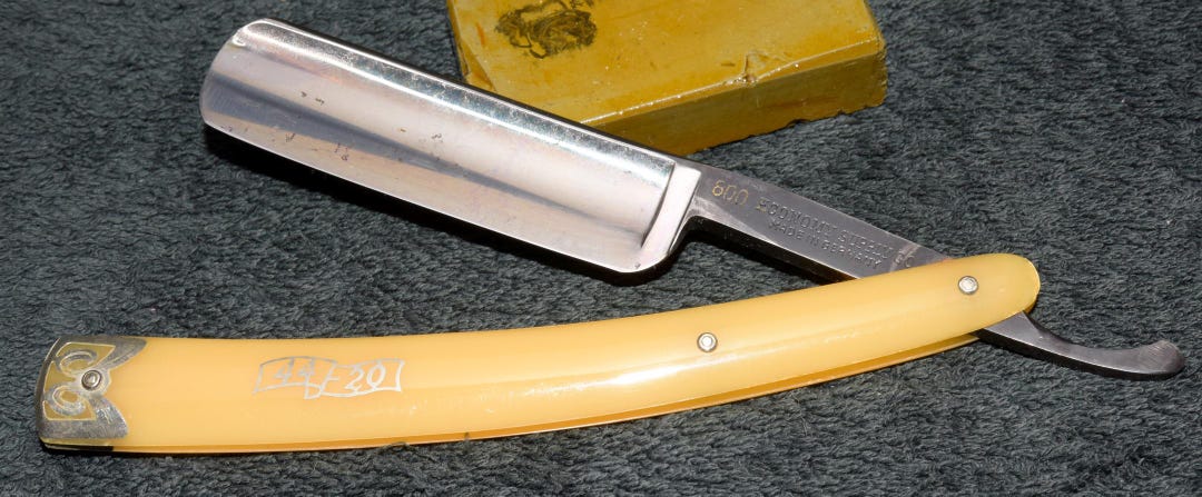 Solingen 6/8 Straight Razor With Black Shadow Hone - Etsy