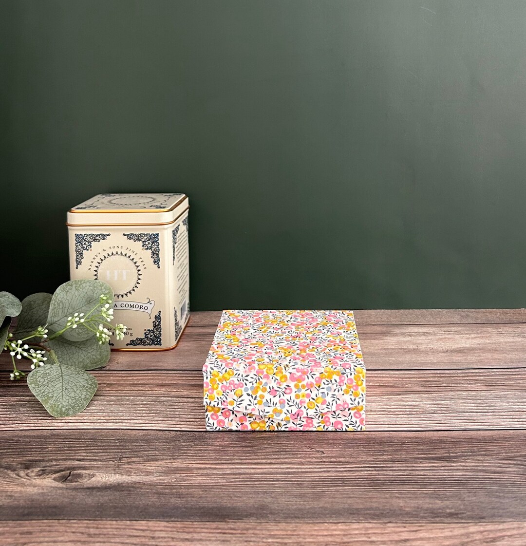 Handmade Square Fabric Box With Liberty of London Fabric #66 - Etsy