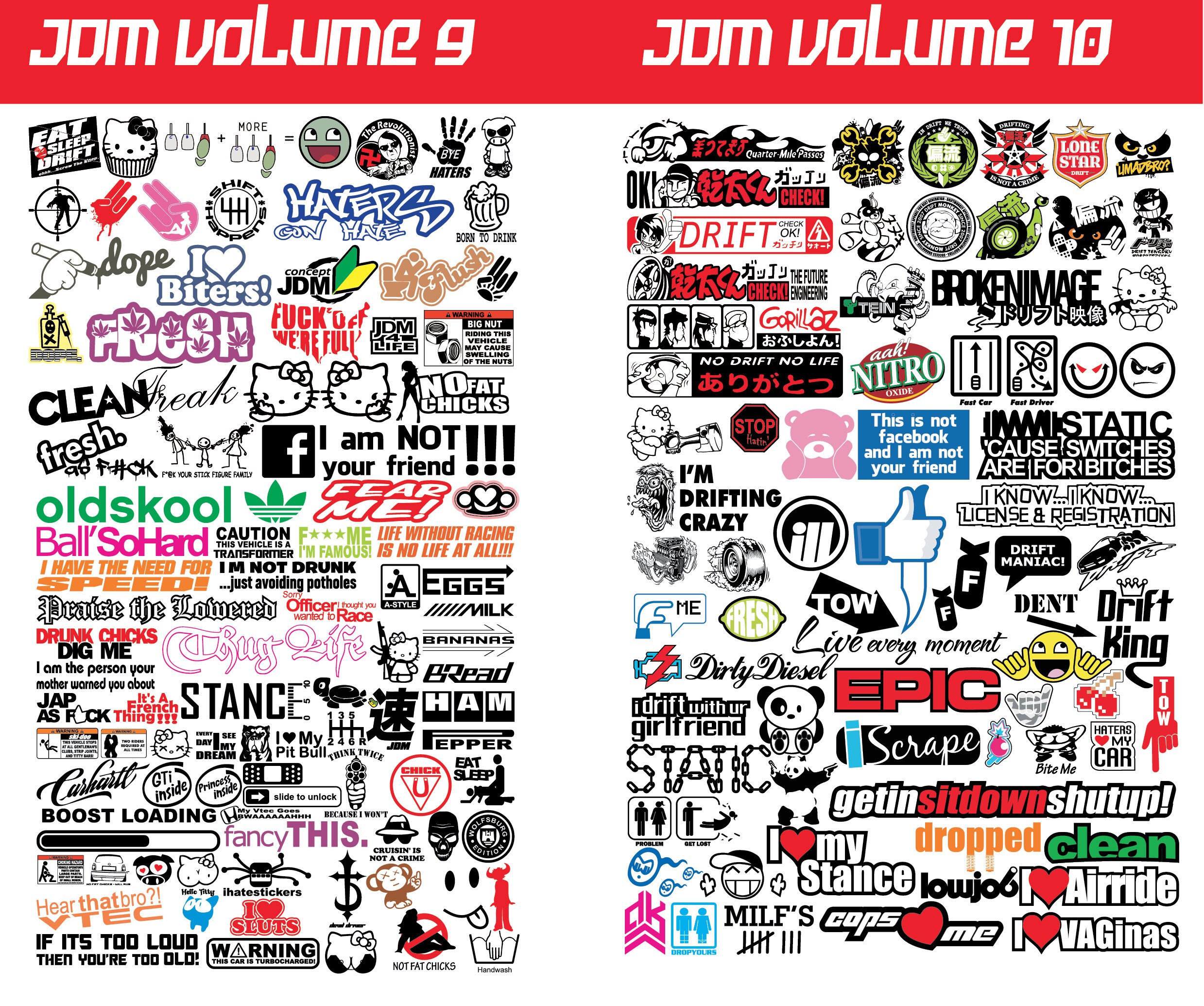 Jdm auto tuning vector pack EPS vettoriale full pack volume 1 10 - Etsy ...