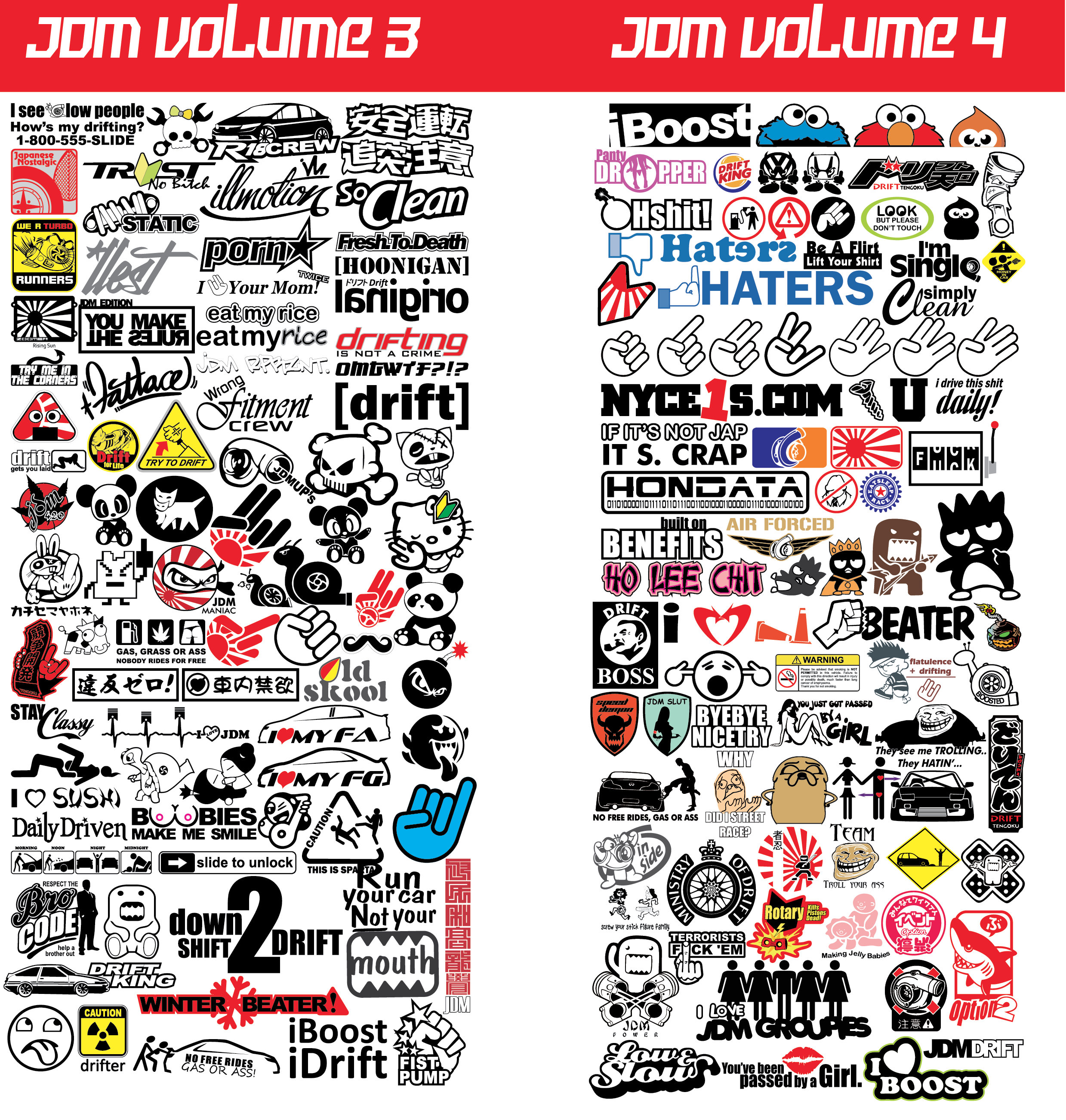 Jdm auto tuning vector pack EPS vettoriale full pack volume 1 10 - Etsy España